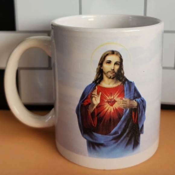 unknown | Dining | Jesus Coffee Mug Cup Prayer To The Sacred Heart 1oz ...
